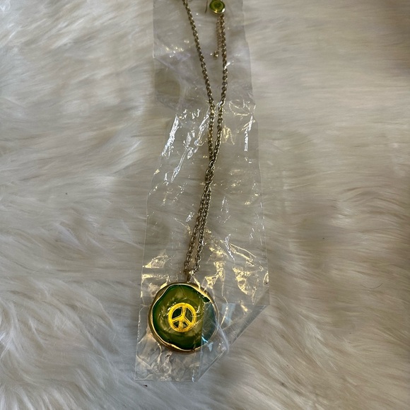 IC COLLECTION | Jewelry | 10 Ic Collection Green Peace Sign Jewelry Set ...